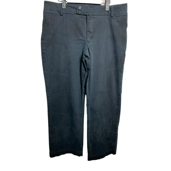 Lee | Pants & Jumpsuits | Lee Pants Womens Size 6 M Black Straight Leg ...